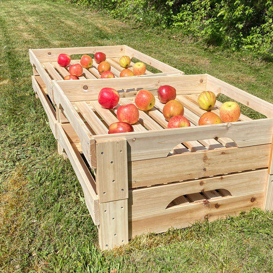 Traditional Wooden Apple Storage Tray Rack - Pack of 4 – Selections