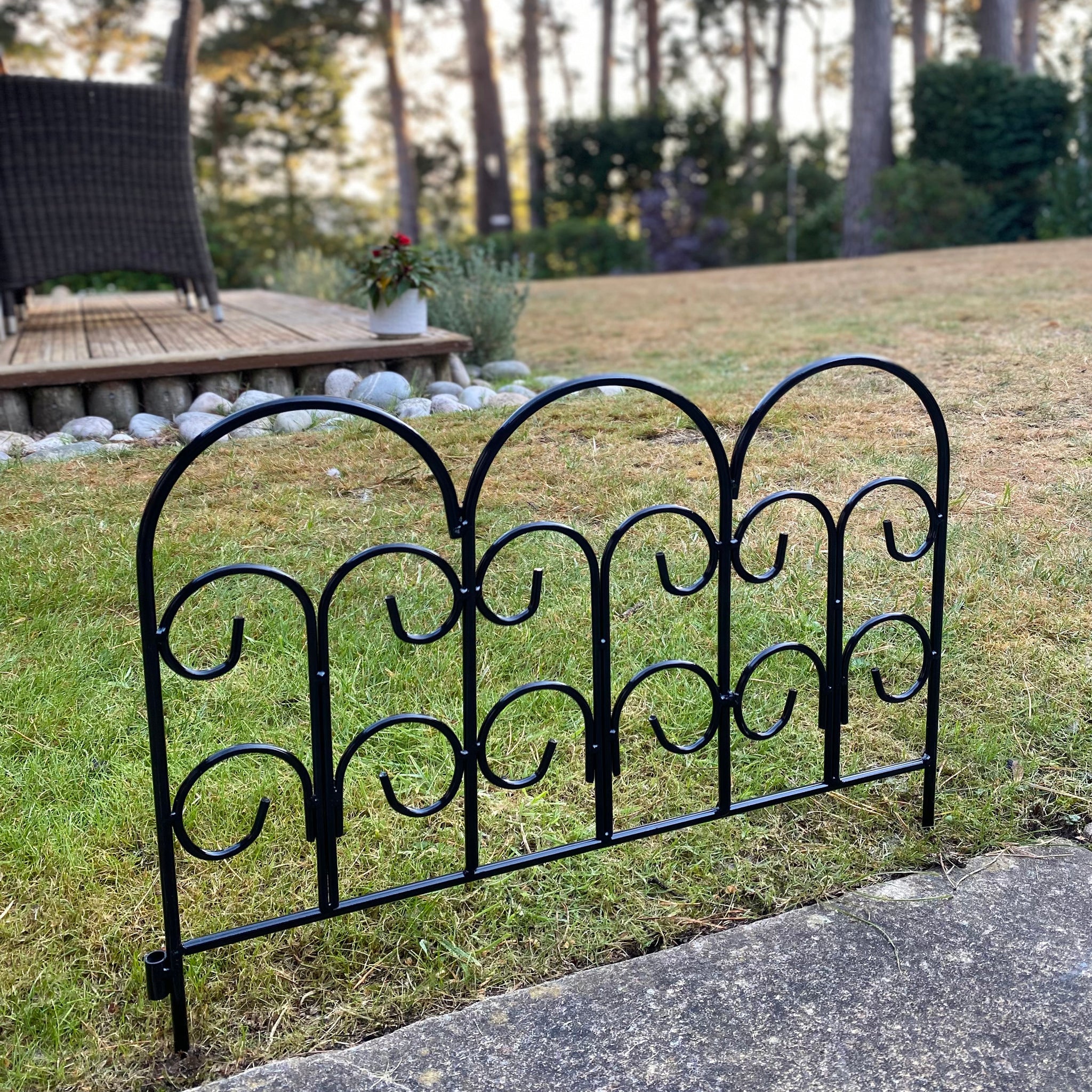 15 x Metal Garden Lawn, Path and Border Edging Panels (45cm x 41cm ...