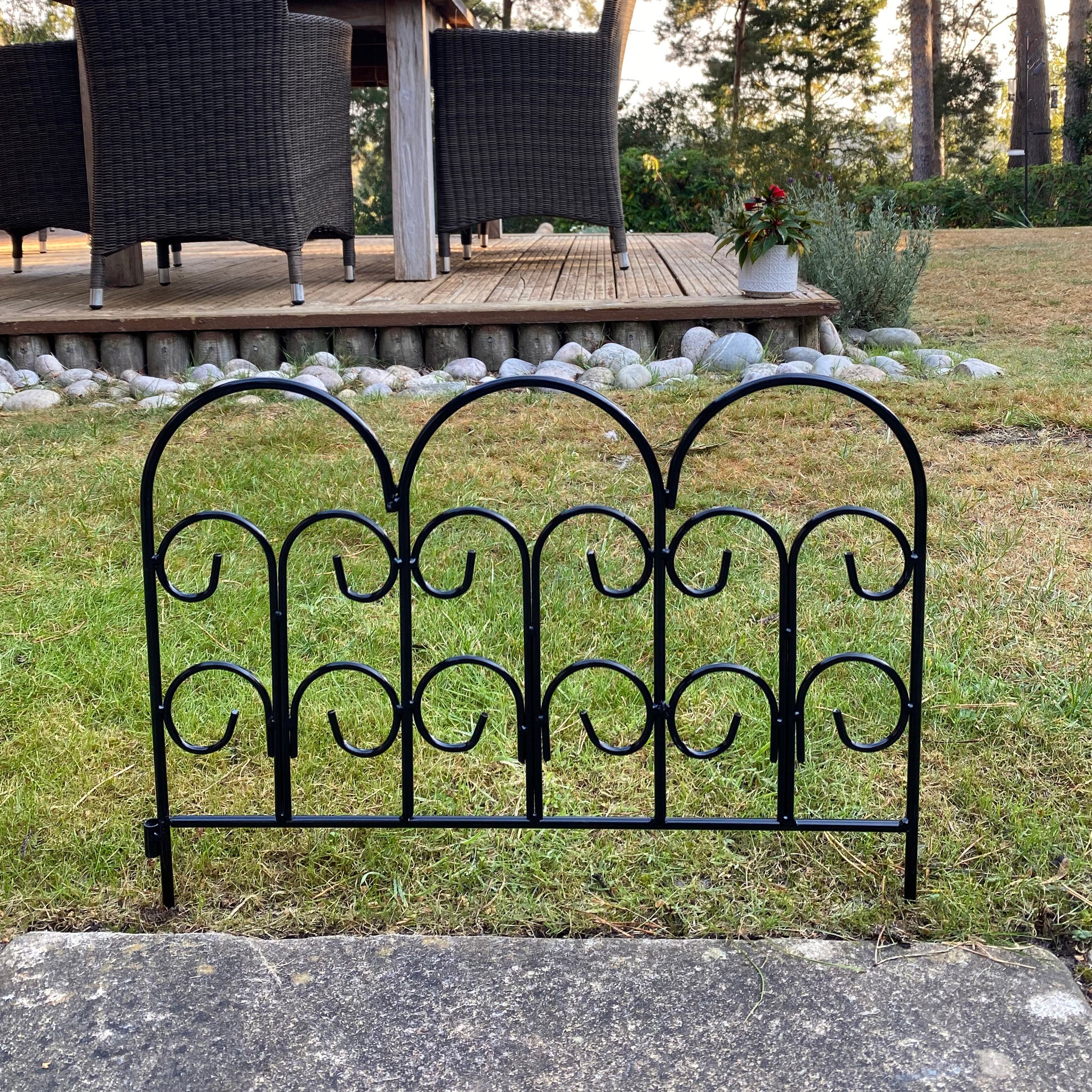 20 x Metal Garden Lawn, Path and Border Edging Panels (45cm x 41cm ...