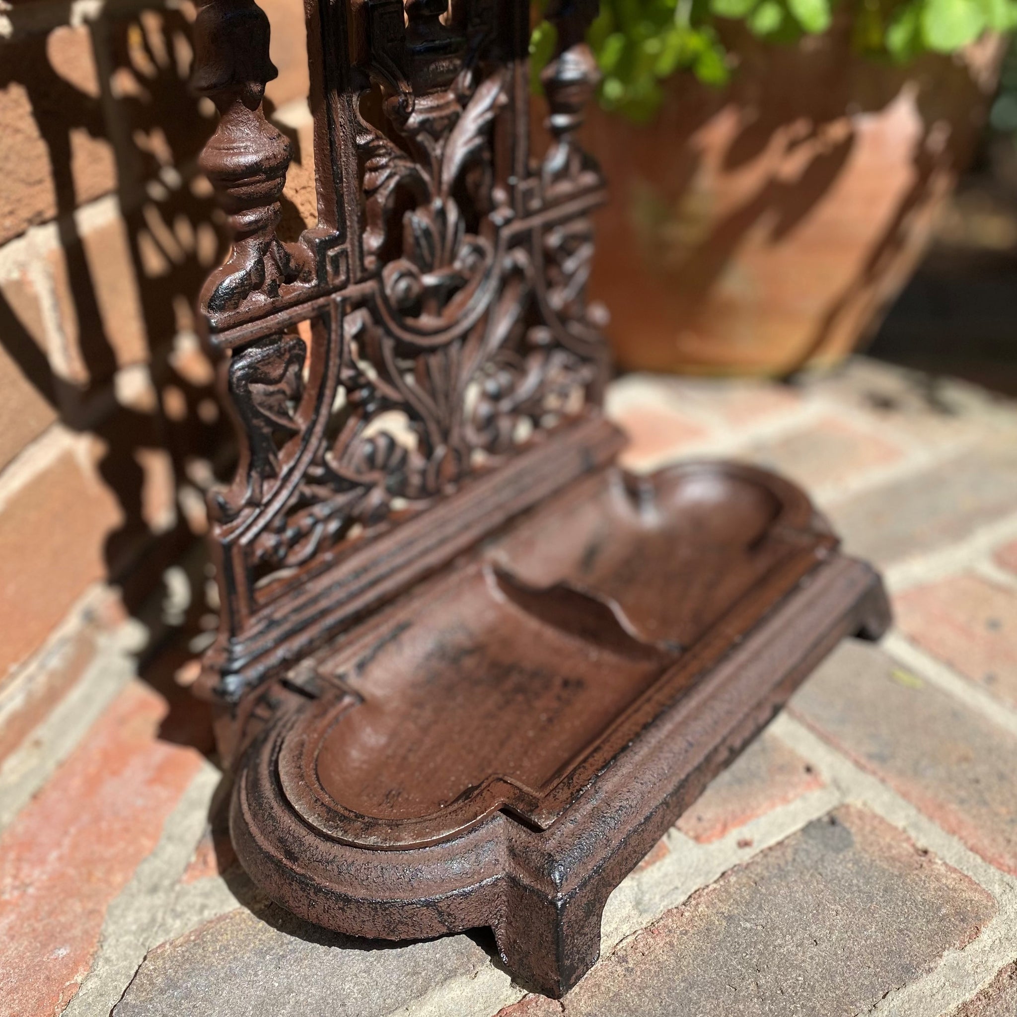 Cast Iron Umbrella Stand & Two Cast Iron Beetle Boot Jacks I Garden ...