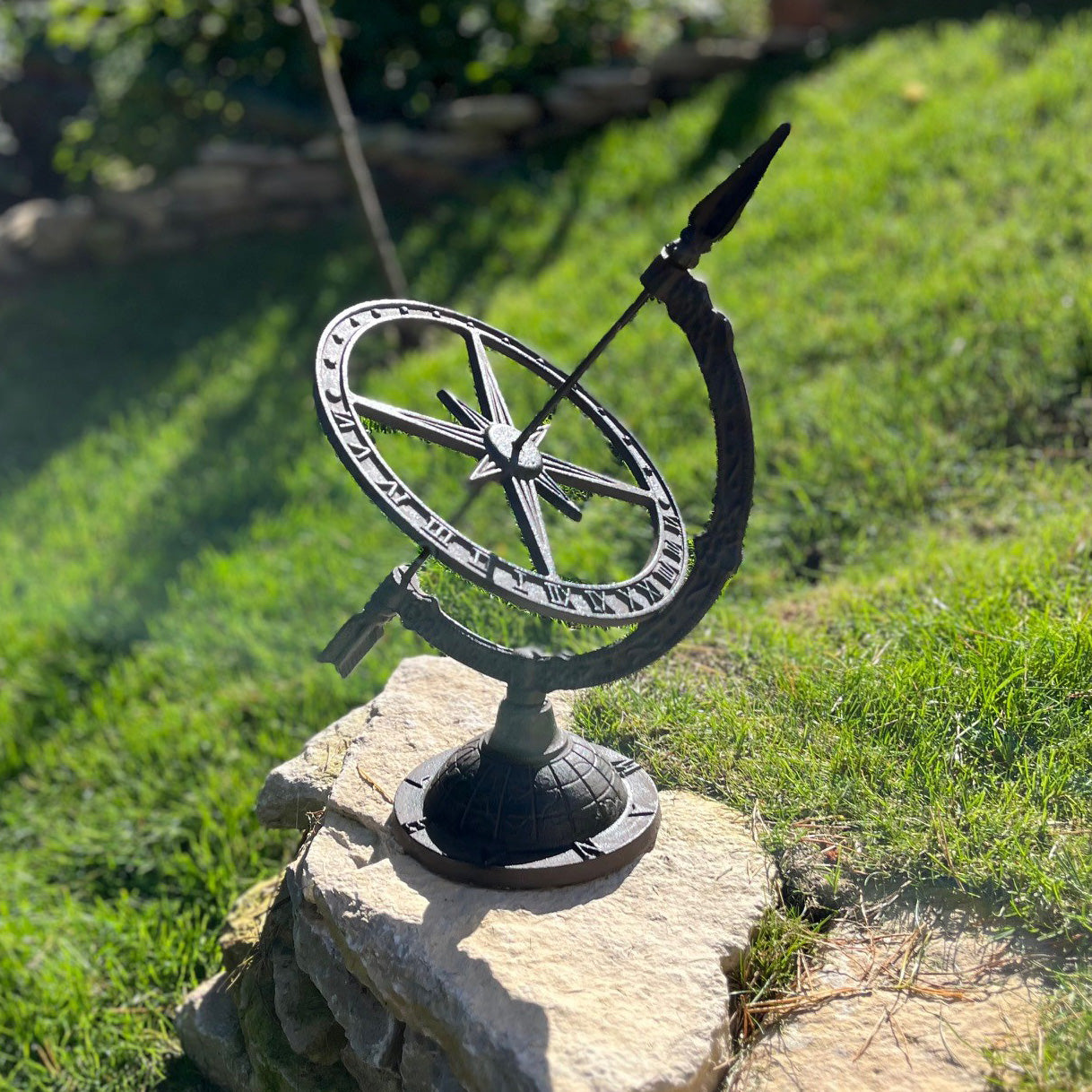 Armilliary Garden Sundial Made from Cast Iron in a Traditional Style ...