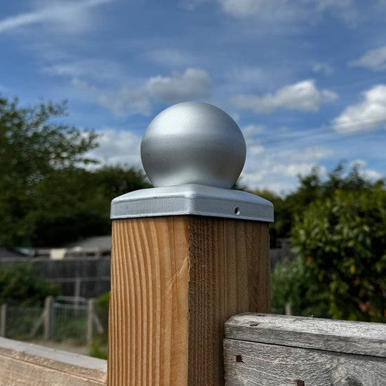 Galvanized Steel Ball Shape Fence Post Caps - Pack of 10 – Selections