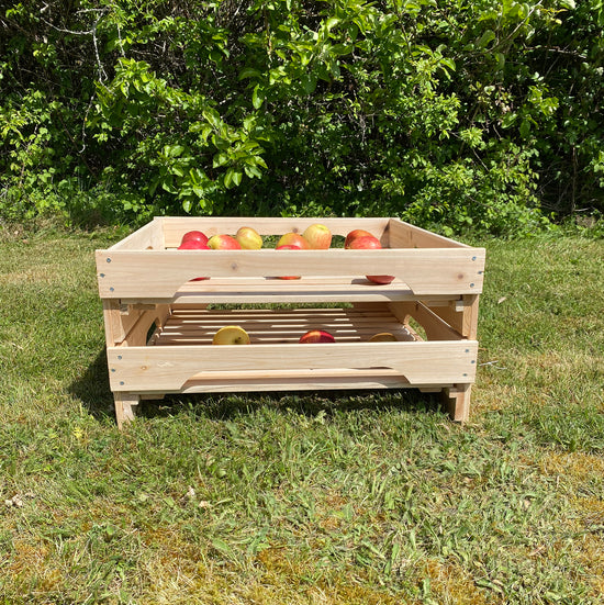 Traditional Wooden Apple Storage Trays (Set of 4) – Selections