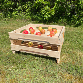 Traditional Wooden Apple Storage Tray Rack - Pack of 4 – Selections
